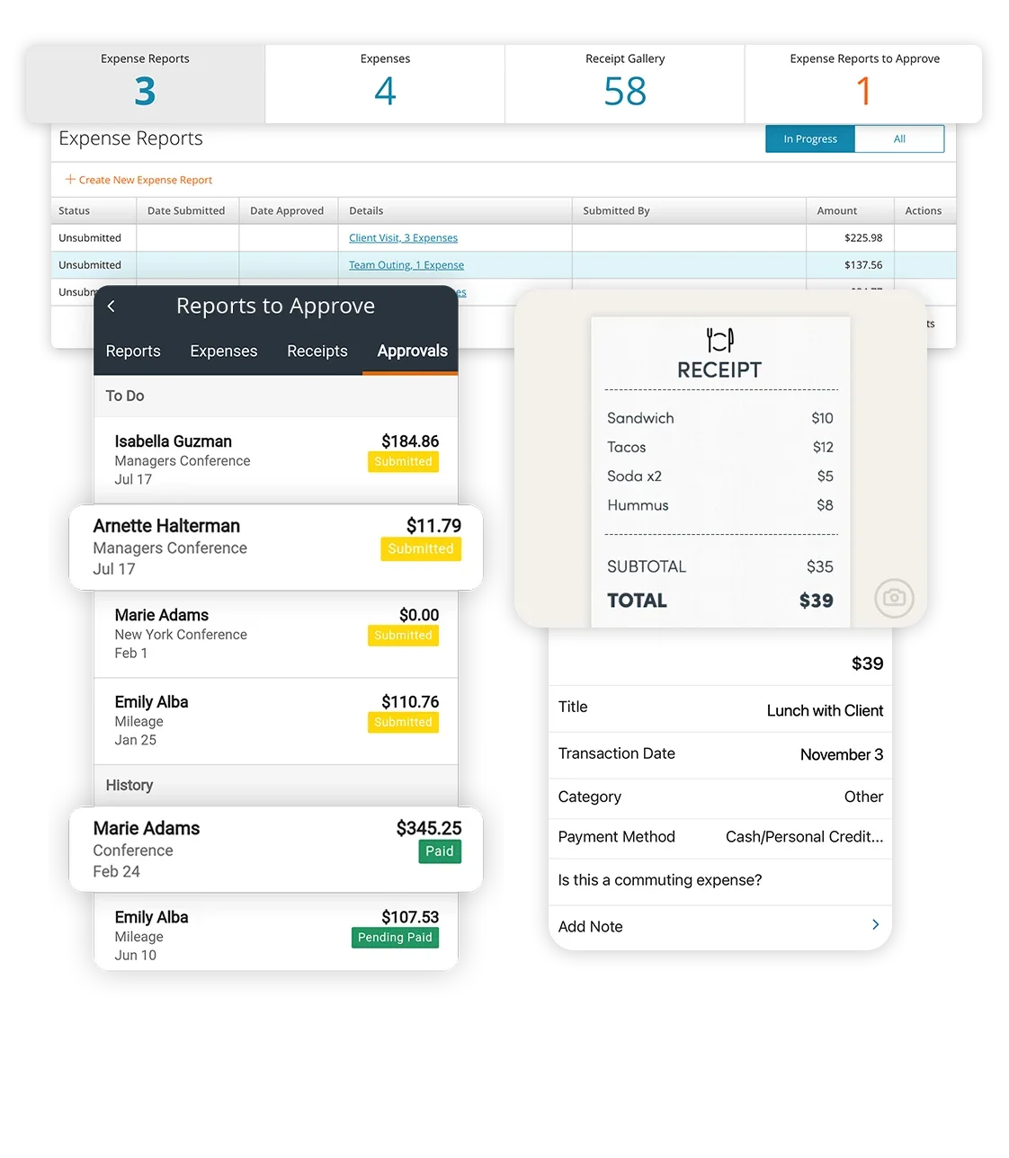 Expense Management Software | Reimburse Staff | Paylocity